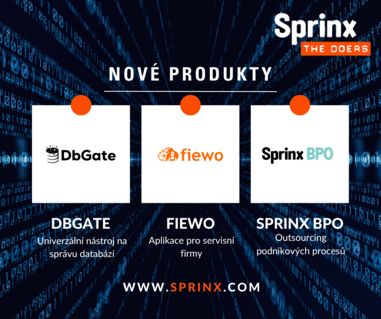 Nové produkty Sprinxu pro servisní techniky a vývojáře i outsourcing ...
